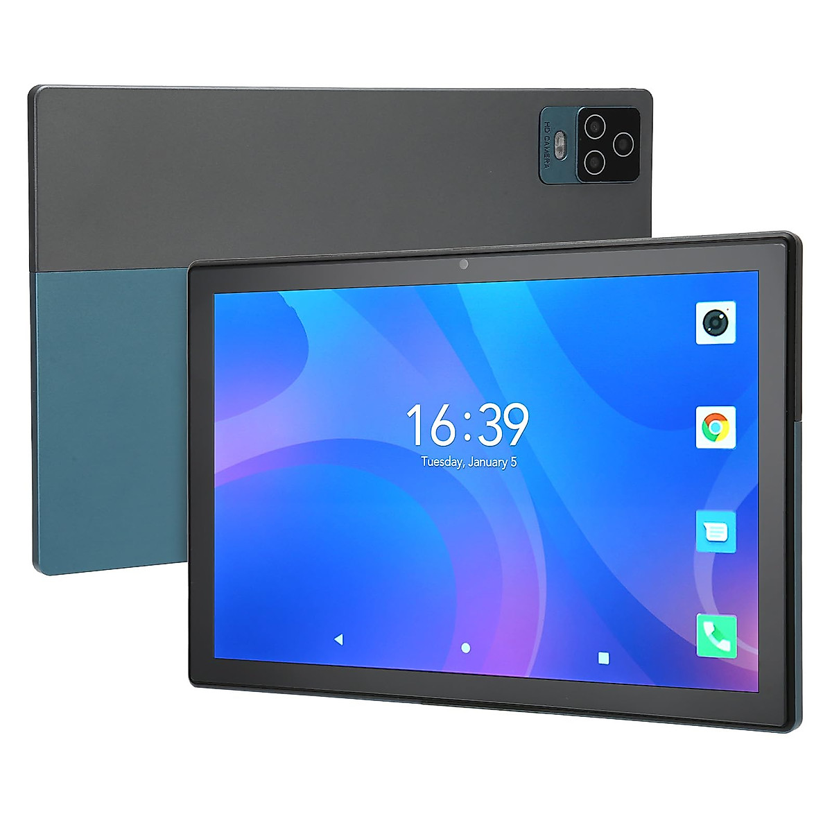 10.1 Inch Tablet, Tablet PC 5G WiFi US Plug 100-240V Support 4G LTE for Kids Watching for Android 12.0 (Blue)