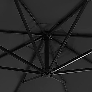 Sunnyglade 10Ft Outdoor Adjustable Offset Cantilever Hanging Patio Umbrella