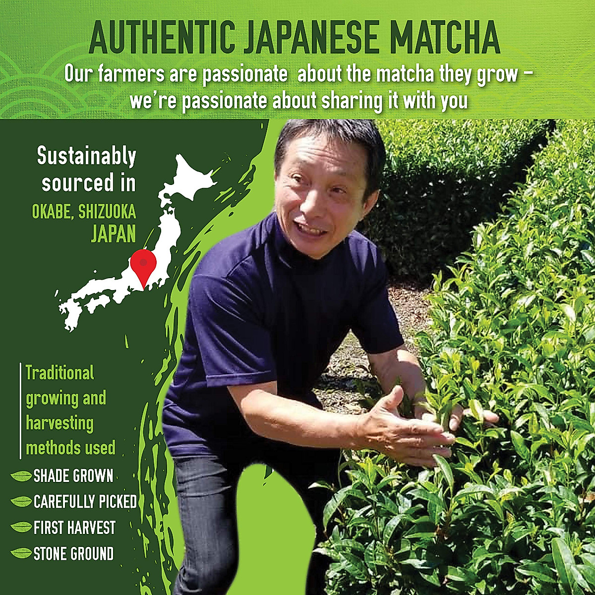 Matcha Organics - Premium Ceremonial Grade Matcha Green Tea Powder - Authentic 1st Harvest Japanese Green Tea - USDA & JAS Organic - Perfect for Ceremonial Matcha Latte Powder Smoothies 30g Tin 1.06oz
