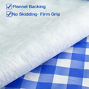 LINPRO 6ft and 8ft Fitted Picnic Table Cover and Bench Covers. These 2 Most Common Sizes Reusable Outdoor Picnic tablecloths with Elastic Will Cover Most Camping Picnic Tables and Folding Tables.