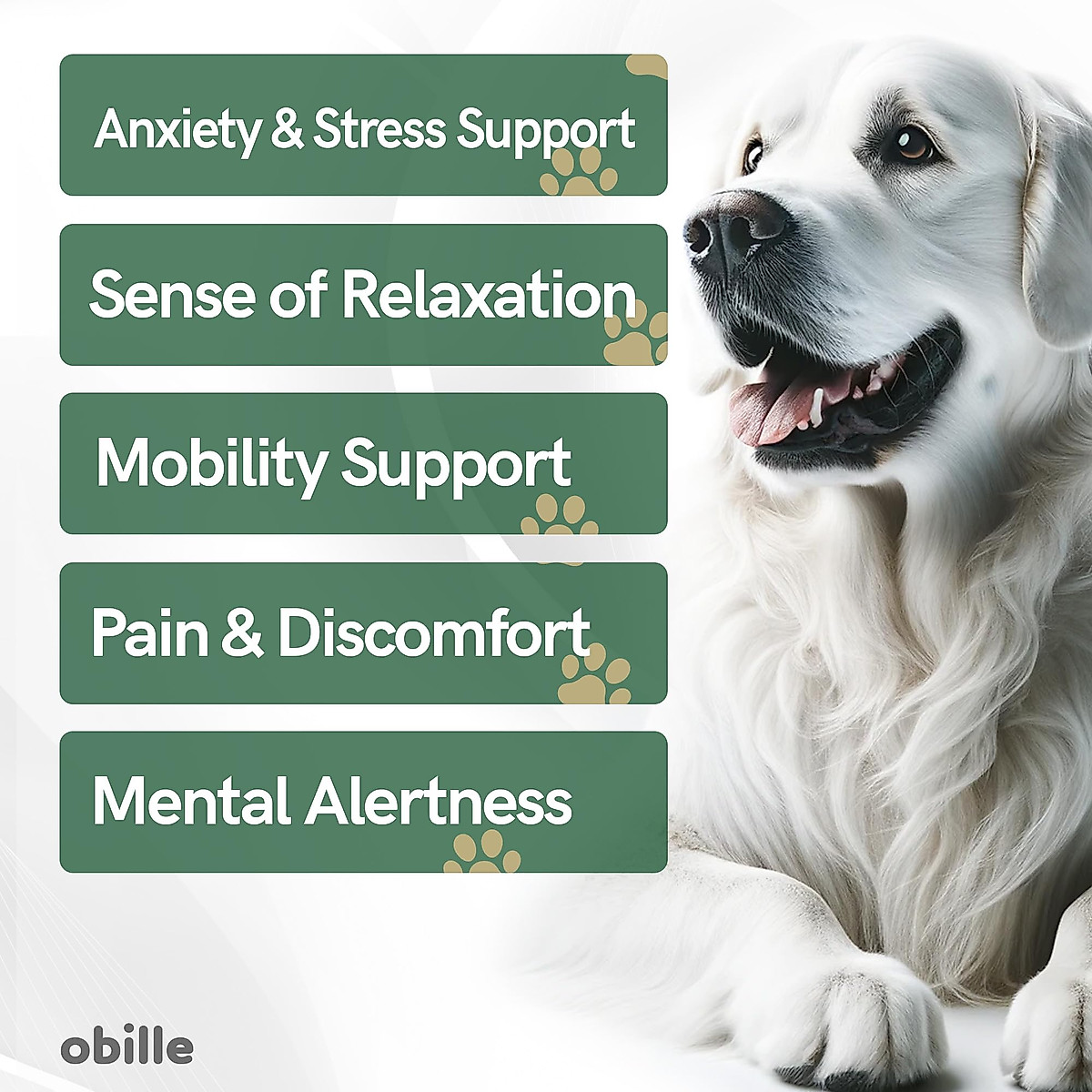 Obille Hemp Calming for Dogs 160 Chews 12oz – Calming Chews for Dogs Anxiety Relief, Everyday Stress Relaxation – with Hemp Oil, Flax Seed Meal, Melatonin, Valerian and Chamomile Extract