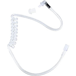 50 Pack Replacement Mushroom EarTips Earbud with Soft White Silicone Rubber for Acoustic Tube Earpiece & Coil Tube Headset Suit for Motorola Kenwood Baofeng Icom Yaesu HYT Midland Cobra Radio by Caroo