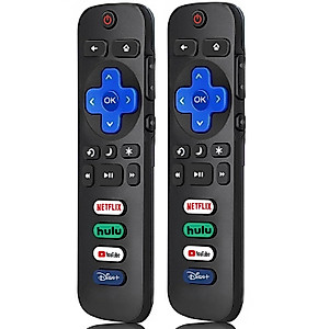 Rupmmehon (Pack of 2) Replaced Remote Control for Roku TV Universal Replacement Compatible with TCL/Hisense/Element/Insignia/JVC/Onn/Philips/RCA/Sharp/Westinghouse Series Smart TVs