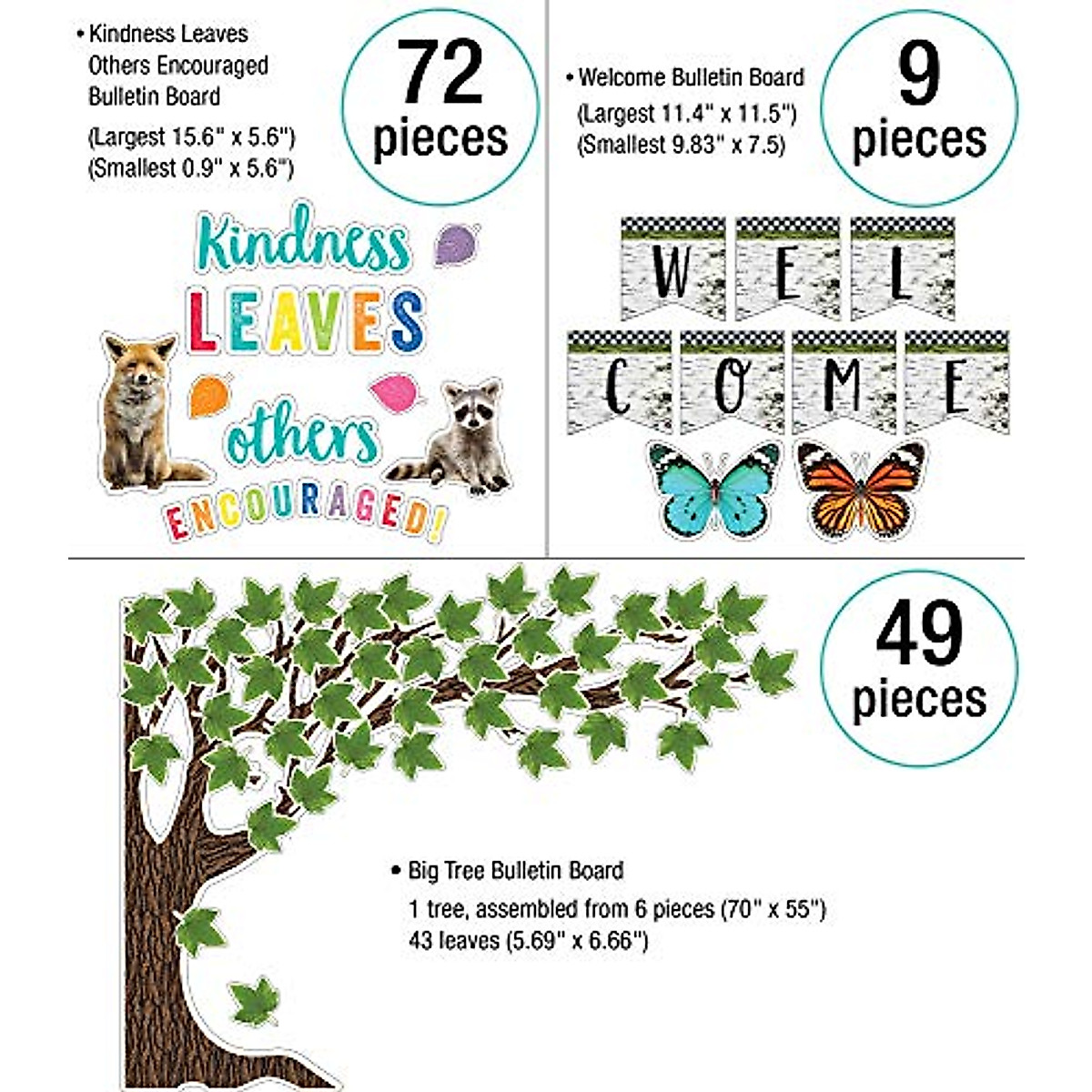 Schoolgirl Style Woodland Whimsy Collection—Bulletin Boards, Bulletin Board Borders, Inspirational Posters, Cutouts, Nameplates, Homeschool or Classroom Décor (374 pc)
