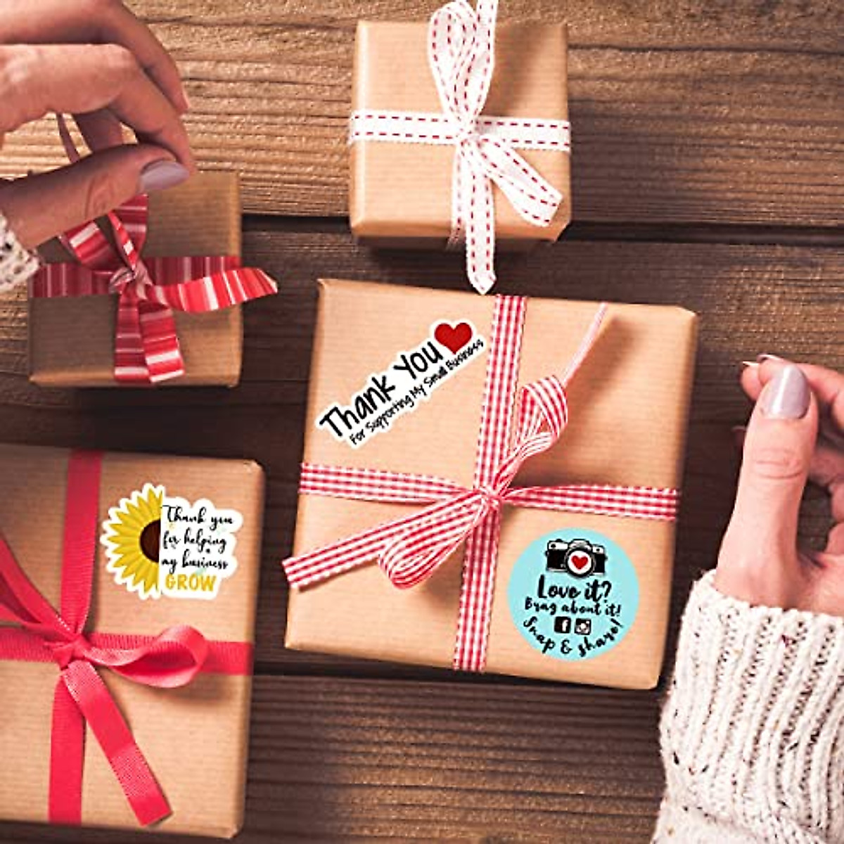 Thank You for Supporting My Small Business Stickers,Thank You Stickers,Handmade Stickers,Small Shop Stickers,Envelopes Stickers for Small Business, Online Retailers,Handmade Goods,500 Labels Per Roll