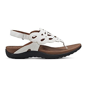Rockport Women's Ridge Sling Sandal, White, 10 W US