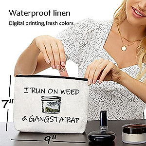 Blue Leaves Makeup Bag, Birthday Christmas Gifts for Women, Funny Makeup Bag Gift for WomenMakeup Clutch, Cosmetic Bag, Cosmetic Pouch, Travel Case