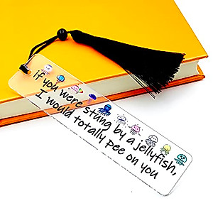 Best Friend Gifts BFF Christmas Gifts Friendship Gifts for Women Friends Bestie Jellyfish Cute Bookmarks Funny Gifts for Friends Birthday Thanksgiving Graduation Presents for Men Girls Boys