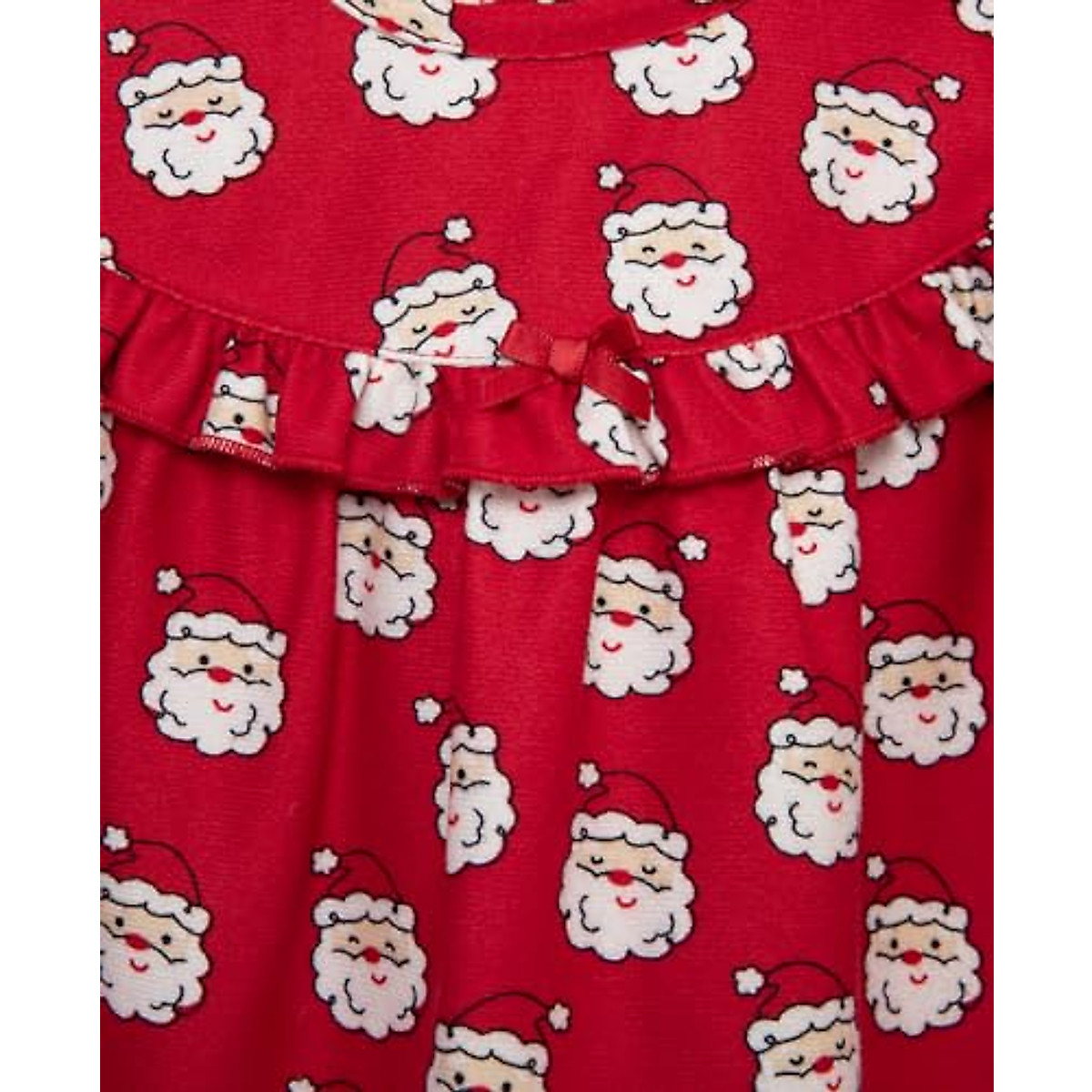 Little Me Clothes for Baby Girls' Christmas Holiday Santa Print 2-Piece Pajamas, 2T
