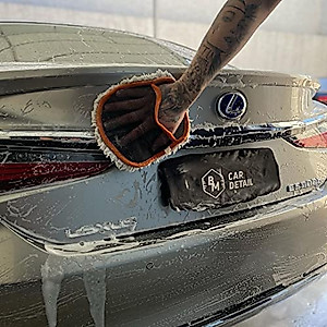 CARPRO Hand Wash Microfiber Mitt - Plush Microfiber Car Wash Mitt, Scratch Free & Swirl Free Car Wash Kit Essential - (Pack of 1)