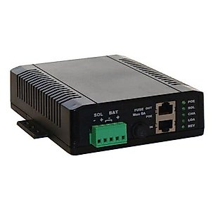TP-SCPOE-1224 - 12V 8A PWM Solar Battery Charger w/24V 30W Passive PoE Out and 12V 1.5A Aux Out
