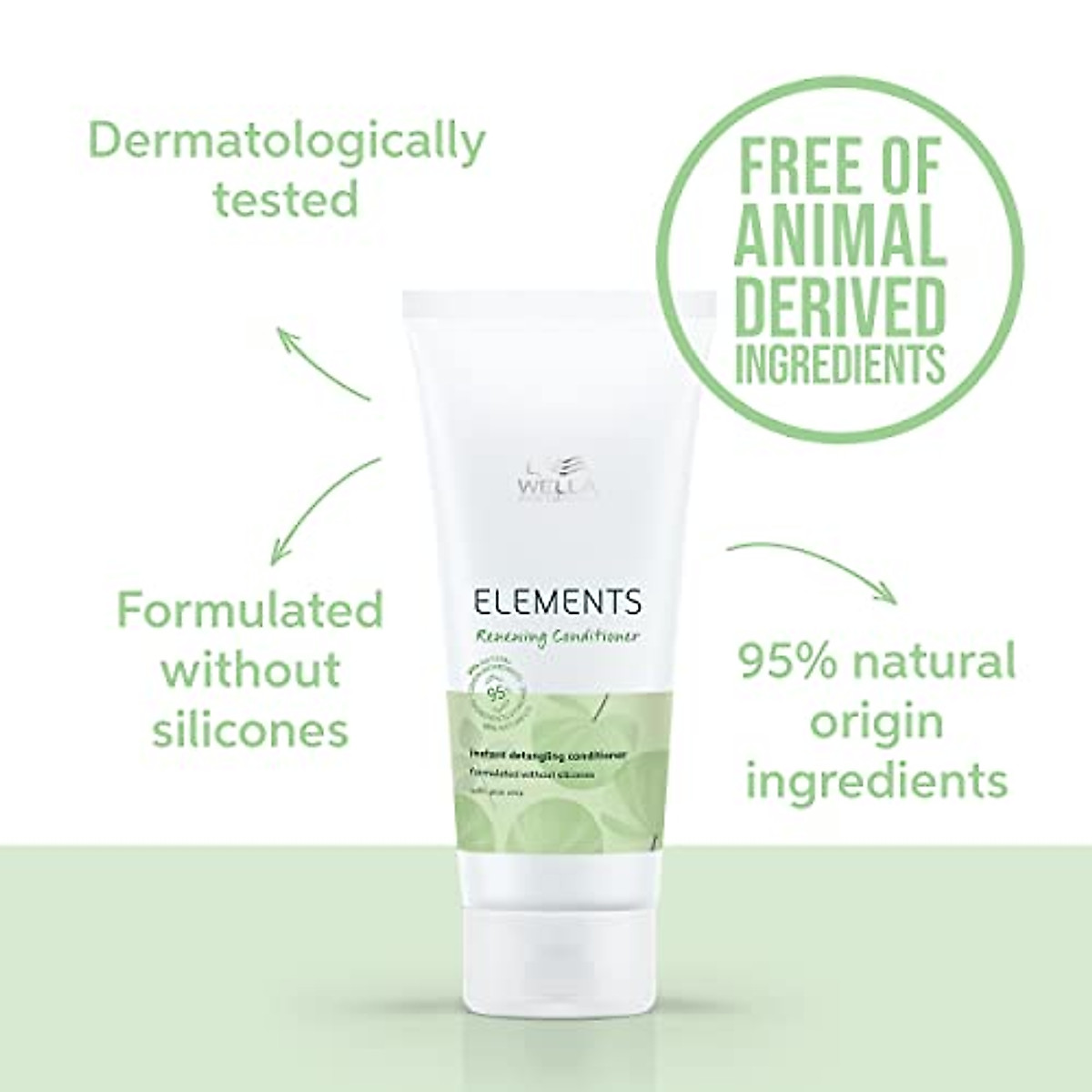 Wella Professionals Elements Renewing Shampoo & Conditioner Set, Sulfate & Silicone Free, Instant Detangling, For All Hair Types, Retail Sizes