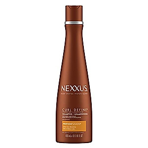 Nexxus Curl DefineCurl Define Shampoo Sulfate free For Curly & Coily Hair with ProteinFusion Curl Enhancer & Strengthening Shampoo 13.5 oz