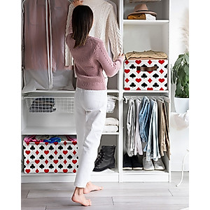 Storage Basket Poker Game Themed Large Foldable Storage Bins with Handles Las Vegas Theme Casino Waterproof Laundry Baskets for Organizing Clothes Shelves Closet Toy Gifts Bedroom Nursery 1 Pack