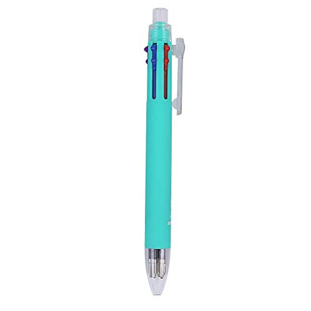 Ipienlee 5 + 1 Multifunctional Pens 5 Color 0.7 mm Ballpoint Multi Pen and 0.5 mm Mechanical Pencil in One Pen, Pack of 6