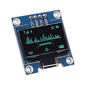 ALMOCN 0.96" OLED Module I2C IIC Serial 12864 128X64 OLED Display Module with SSD 1306 Driver(1PC,Blue)