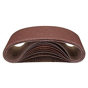Sanding Belts, Aluminum Oxide Sander Belts Ander Sanding Belt for Portable Belt Sander, Sanding Disc Aluminum Oxide Adhesive Backed Sandpaper