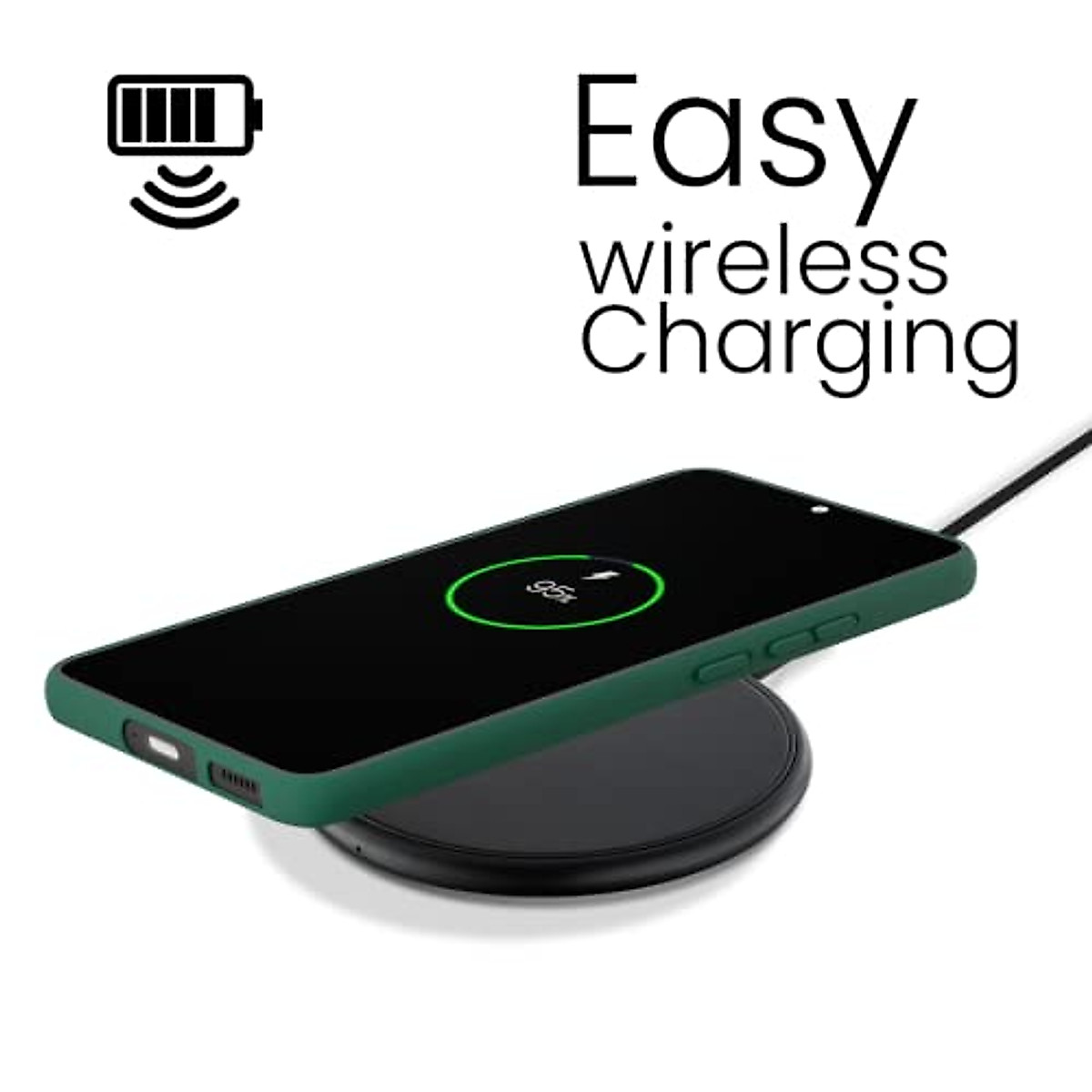 TR4U for Samsung Galaxy S23 Plus 5G Silicone Case Cover, Full-Body Protective Cover, Shockproof Phone Case for Samsung Galaxy S23 Plus 6.6" (2023) (Pine Green)