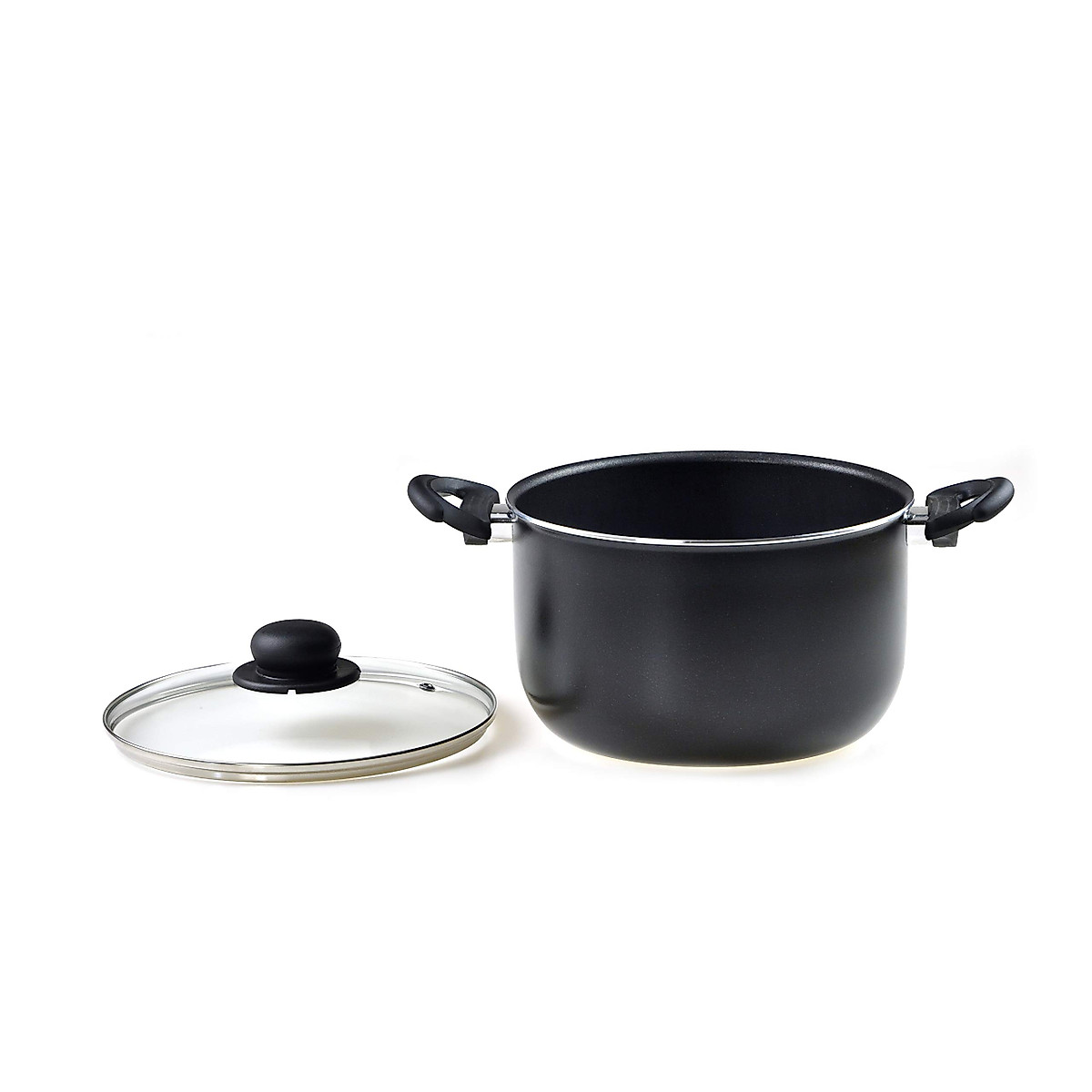 RAVELLI Italia Linea 30 Non Stick Stock Pot with Glass Lid (3.2 Quart)
