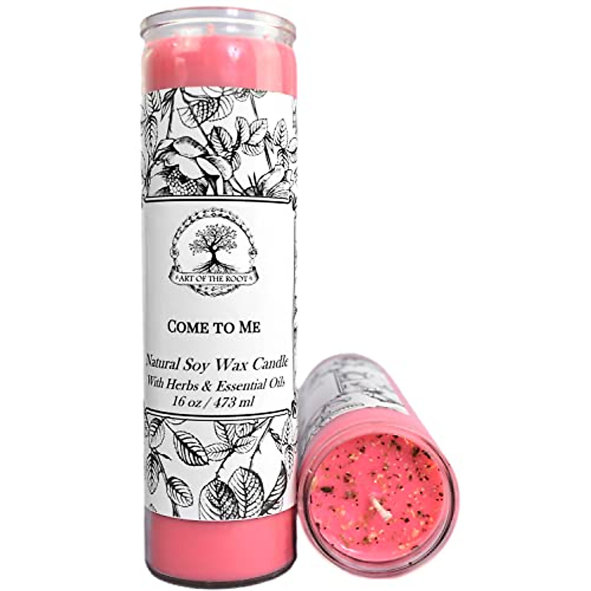 Come to Me 7 Day Soy Spell Candle (Fixed) | Handmade with Herbs & Essential Oils | (Wiccan, Pagan, Hoodoo, Magick)