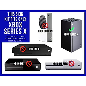 HI-HO Silver - Vinyl Decal Mod Skin Kit by System Skins - Compatible with Microsoft Xbox Series X Console (XBX)