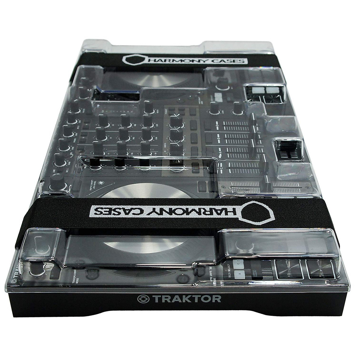Harmony Audio Cases HC-DC2 Protective DJ Gear Saver Polycarbonate Hard Plastic Dust Cover Case Compatible with Native Instruments Kontrol S4 Mk3 Controller Deck (Includes Stretch Bands)