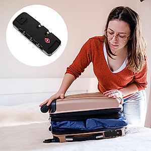 POPETPOP Pirate Accessories TSA007 3 Digits Password Code Suitcase Lock, Rugged Versatile Travel Luggage Code Fixed Lock Padlock for Luggage Case Zipper Suitcase Bag Toolbox Bag Backpack Accessories