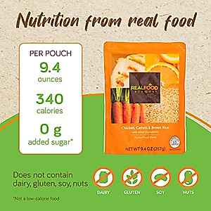 Real Food Blends Variety Pack - Pureed Food Meal for Feeding Tubes, 9.4 oz Pouch (Pack of 12 Pouches)