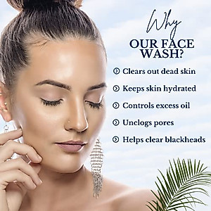 Daily Face Wash for Women & Men – Hydrating & Moisturizing Face Wash for Sensitive Skin – Oil Free Face Wash for Dry Skin or Oily Skin – Lightly Foaming Facial Cleanser - Gentle Enough for Kids