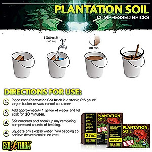 Exo Terra Plantation Soil, 8 Quarts, 3-Pack