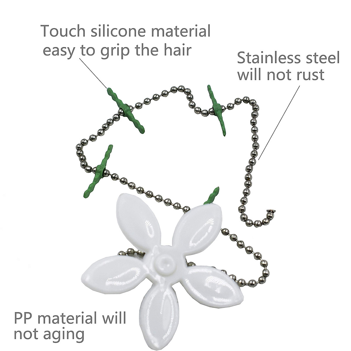 10 Pack Drain Hair Catcher, Flower Hair Drain Catcher, Bathtub Drain Cover Drain Clog Protectors for Bathtubs and Sinks