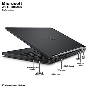 Dell Latitude E5550 15.6in Laptop, Core i5-5300U 2.3GHz, 8GB Ram, 240GB SSD, Windows 10 Pro 64bit (Renewed)