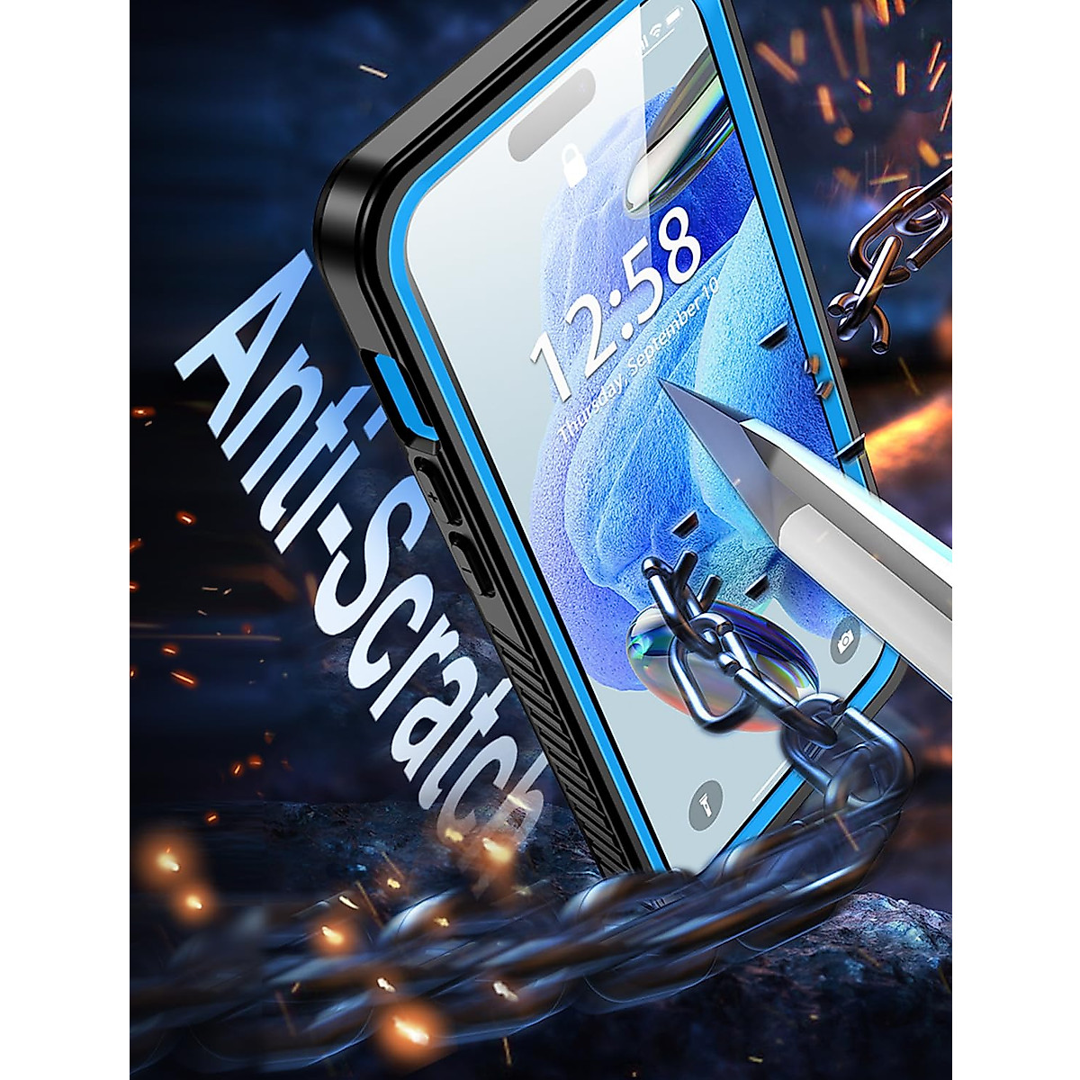 Oneagle for iPhone 15 Pro Case Waterproof,[IP68 Waterproof][Built-in Screen & Lens Protector][Dustproof][Real 360°] Full Body Heavy Duty Rugged Shockproof Protective iPhone 15 Pro Phone Case 6.1"