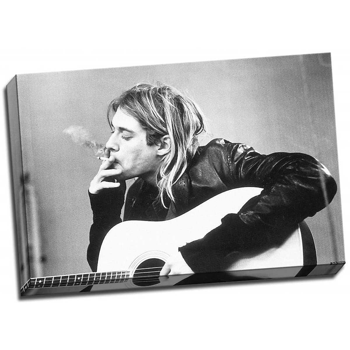 Panther Print Kurt Cobain Nirvana Canvas Print Smoking 30X20 Inches A1