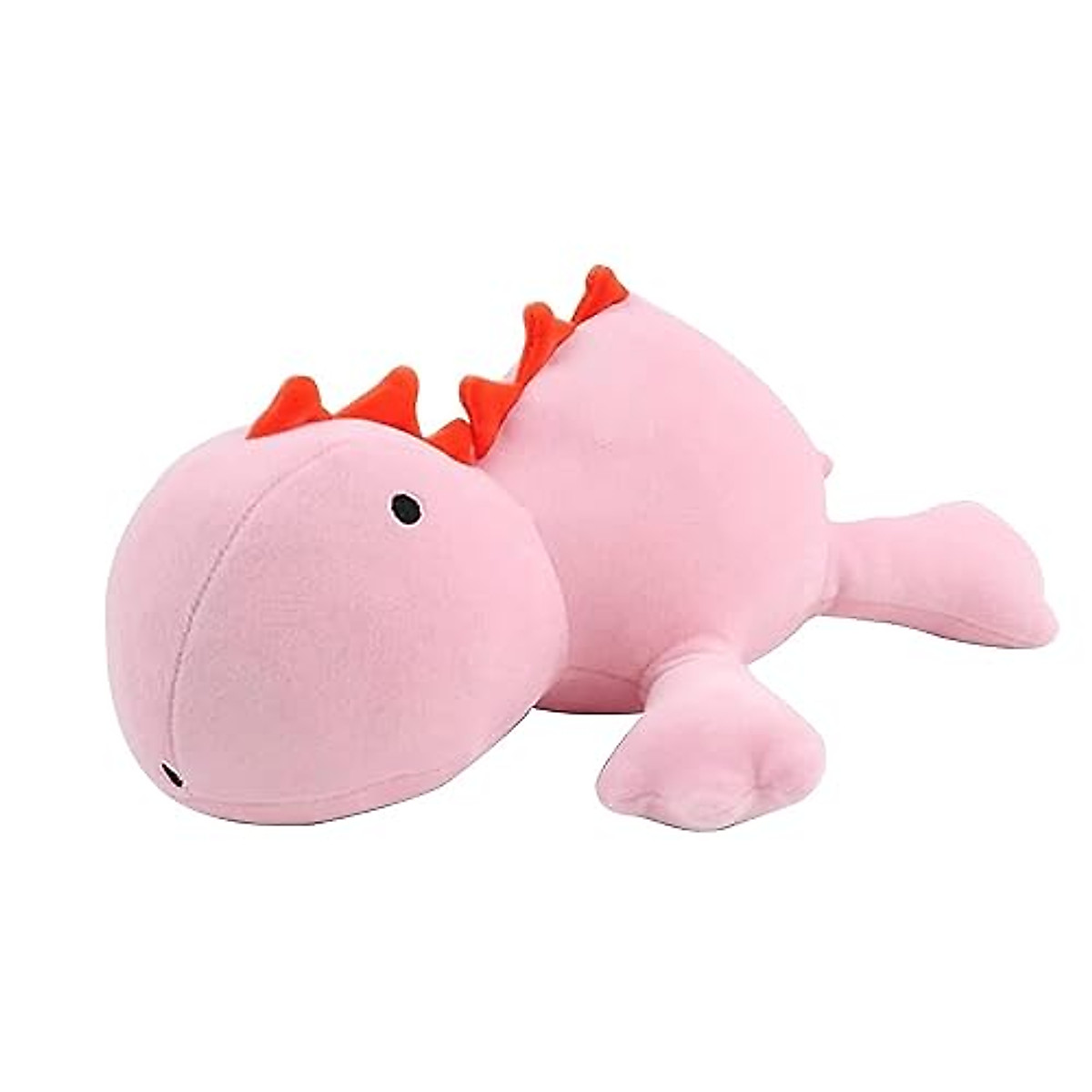 ABCPICK Weighted Dinosaur Plush, 24" Cute Pink Weighted Stuffed Animals for Anxiety Super Soft Weighted Plushies Sleeping Hugging Pillow Graduation Gifts for Girls Boys(Pink)