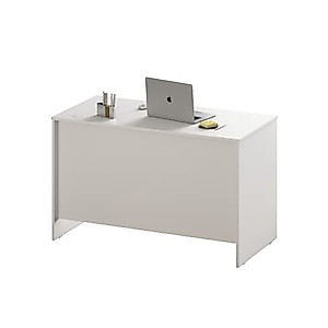 Fineboard, White Made in USA 47" Inch Home Office Desk Computer Writing Table, 47 Inch