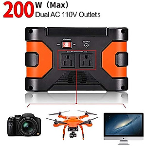 200W Peak Power Station, Flashfish [CPAP] [Battery] 166Wh 45000mAh Backup [Power] [Pack] 110V 150W Lithium [Battery] [Pack] Camping Solar Generator For Camping Home Emergency [Power] Supply