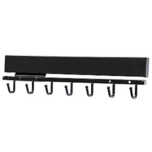 Pull Out Belt Rack for Closet - Premium Steel Sliding Belt Organizer for Closet Organization, Space- Saving Hanger for Belts, Easy Access Belt Holder for Closet