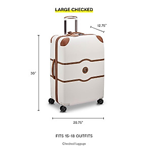 DELSEY PARIS Chatelet Air 2.0 Hardside Luggage with Spinner Wheels, Angora, 2 Piece Set, (20/28)