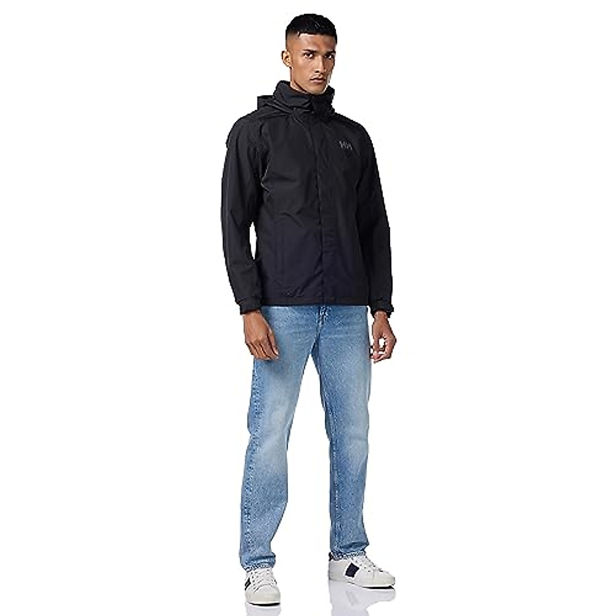 Helly Hansen Men's Dubliner Waterproof Windproof Breathable Rain Coat Jacket, 990 Black, Large