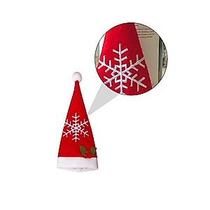 FARUTA 6Pcs Christmas Santa Hats Silverware Holders, Christmas Tableware Knife Fork Spoon Holder for Xmas Party Dinner Utensil and Flatware Organizers Decorations Supplies