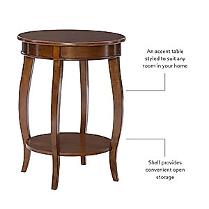 Powell Furniture Powell Hazelnut Round Shelf Table,, 18"L x 18"W x 24"H