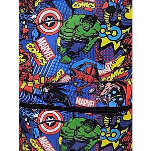 Marvel Avengers 16" Backpack AOP Hulk Captain America Iron Man Spider-Man Thor