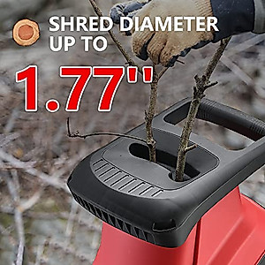 PowerSmart 15-Amp Electric Garden Chipper/Shredder with Safety Locking Knob