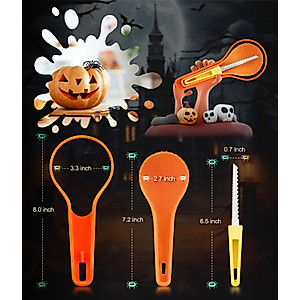 Zuacs Halloween Pumpkin Carving Kit,Professional Stainless Steel Craft Tools for Halloween Decoration Jack-O-Lanterns,2024 New Pumpkin Carving Set For Kids Or Adults,Pumpkin Decorations Tools