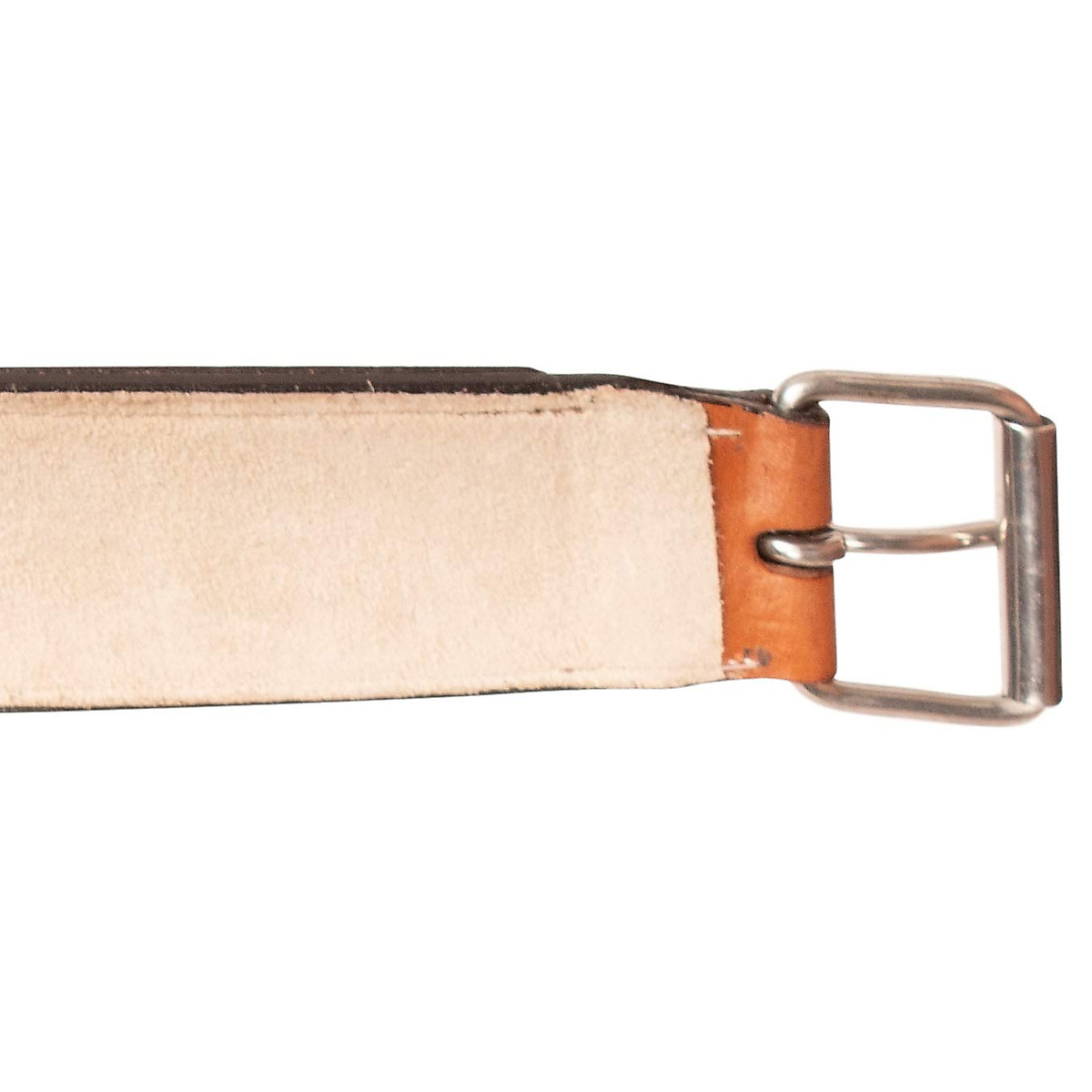 Acerugs WESTERN BACK CINCH HORSE SADDLE TACK ACCESSORIES PREMIUM LEATHER TOOLED ALL PURPOSE PLEASURE TRAIL ENDURANCE RIDING BUCKING FLANK STRAP REAR GIRTH BUCKLE (Tan)