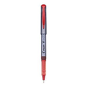 PILOT V Razor Point Liquid Ink Markers, Extra Fine Point, Red Ink, 12-Pack (11022)