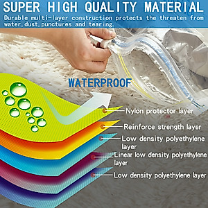 HIBAG Vacuum Storage Bags, Space Saver Vacuum Seal Storage Bags 20-Pack Sealer Bags for Clothes, Clothing, Bedding, Comforter, Blanket (20C)