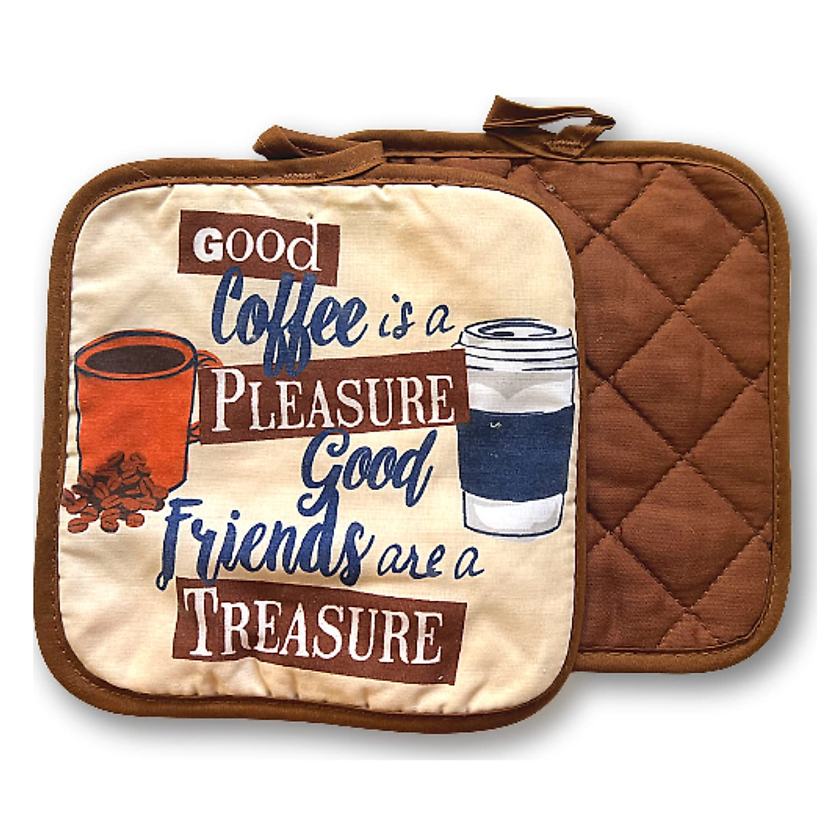 Home Collection Chef-Themed Kitchen Mitts, Pot Holder, & Kitchen Towels Set (Red)