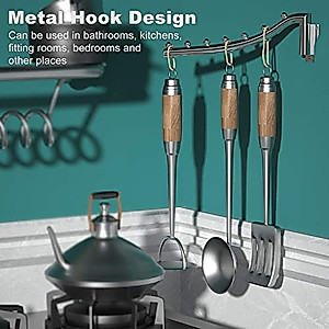 Clothes Drying Rack Folding Wall Mount, Wall Mounted Swivel Clothes Drying Rack, Stainless Steel Heavy Duty Laundry Hangers Wall Clothes Rack with Swing Arm Foldable Closet Storage Organization, 2 PCS